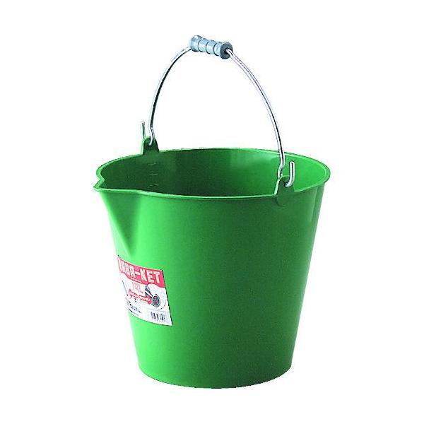 《メーカー》リス興業（株）《品番》14L《特長》●軽量、丈夫で持ちやすく、かくはんしやすいです。●容量目盛付きです。《用途》《仕様》●色:グリーン●外径(mm):320●高さ(mm):275●容量(L):14●タイプ:14《仕様２》●底部:...