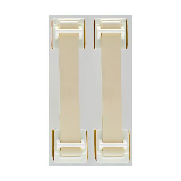 《メーカー》トラスコ中山（株）《品番》FPRB-IV《特長》●地震の衝撃でゴムが伸びて衝撃を吸収し、壁や家具に優しい転倒防止ベルトです。●壁や家具にも馴染みやすい色合いで景観を損ないません。●穴あけ不要の接着固定です。●ドライバーで回転させ...