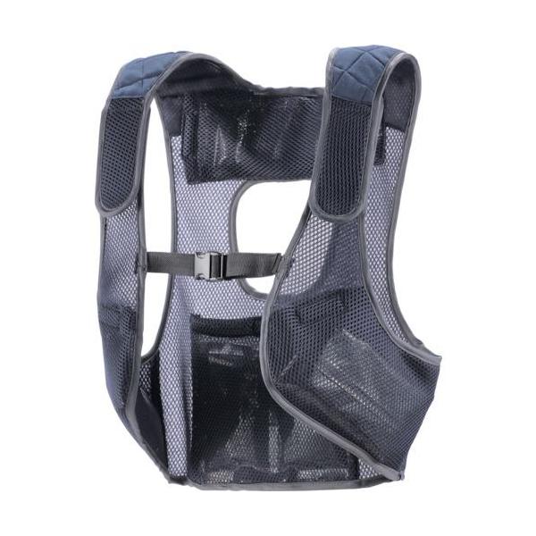 《メーカー》（株）たくみ《品番》4132《特長》●通気性抜群のメッシュ生地で、保冷剤ポケットは４か所あります（首、腰、両脇）。●繊維上に蚊を寄せつけにくい効果のある生地を肩パットに使用しています。●専用保冷剤は日本製で、人体や環境に優しいゲ...