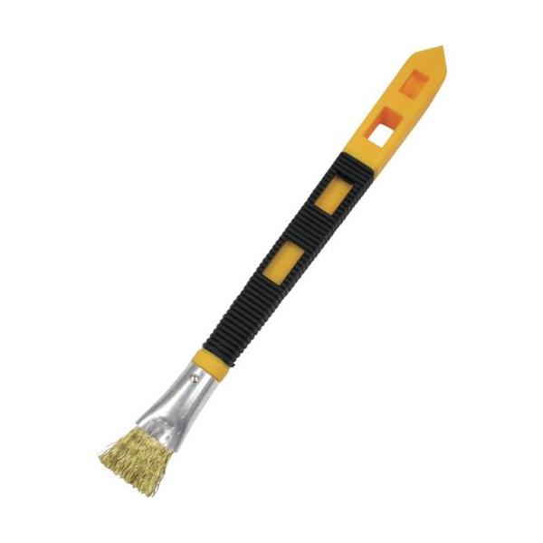 《メーカー》（株）インダストリーコーワ《品番》14974《特長》●すべりにくいエラストマー加工です。●柄の先端がスクレーパー状になっています。《用途》●清掃用。《仕様》●毛先幅(mm):15●毛丈(mm):15●全長(mm):190●毛材:...