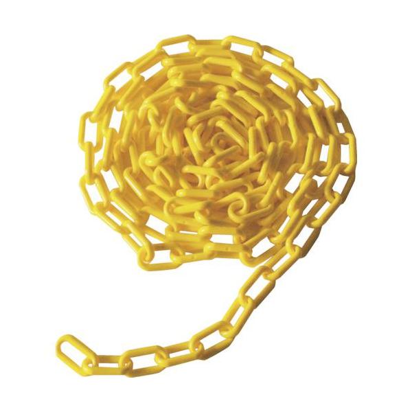 《メーカー》（株）ミツギロン《品番》SF-65-Y《特長》●プラスチック製でサビないチェーンです。●3mカットしているので扱いやすい仕様です。《用途》●チェーンスタンドなどに引っ掛けて使用していただけます。《仕様》●色:イエロー●径(mm)...