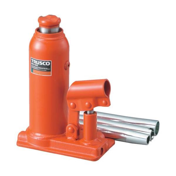 《メーカー》トラスコ中山（株）《品番》TOJ-5《特長》●重量はねじ式の約1/2です。●操作力は軽く（39kgf以下）高い能力を発揮します。●荷重の下降操作は逃し弁（リリースバルブ）の緩め方の調整で、緩急自在で調整できます。●横方向の使用も...