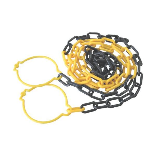 《メーカー》（株）ミツギロン《品番》PCCT3YB《特長》●保管・収納時にかさばりません。●持ち運びが便利です。●コーン用のプラスチック製リング付チェーンです。《用途》●区間整理や進入禁止として。《仕様》●色:イエロー/ブラック●径(mm)...