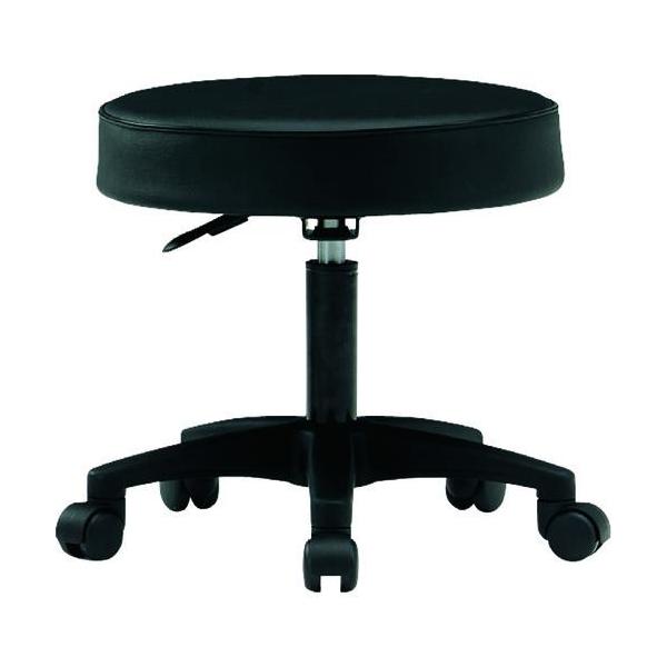 《メーカー》藤沢工業（株）《品番》FTY-20-BK《特長》●キャスター付脚で効率の良い作業が可能です。《用途》《仕様》●座幅(mm):440●座奥行(mm):440●幅(mm):467●張地:ビニールレザー張り●色:ブラック●脚色:ブラッ...