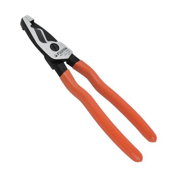 《メーカー》フジ矢（株）《品番》6050-200《特長》●ケーブル切断刃:芯線を1本ずつ切断していく特殊形状の刃により、力が分散され1／3の力で切断可能です。●※弊社偏芯ペンチ比較※こちらの刃で硬線を切らないでください。●くわえ部:ラウンド...