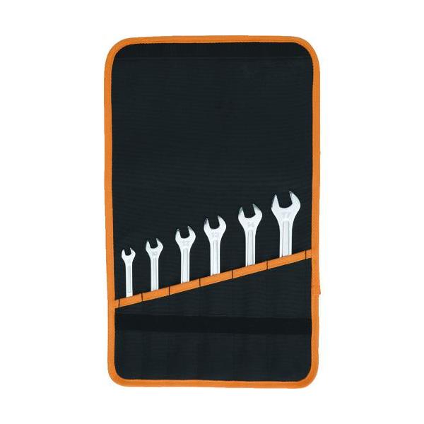 《メーカー》水戸工機（株）《品番》TCW-600《特長》●鍛造品で強いです。●JIS規格品に比べ長く、スパナ部・めがね部ともに同じ厚さです。●めがね柄部の曲がり角度15°です。《用途》●狭い所でのダブルナットの締め付けなど。《仕様》●セット...