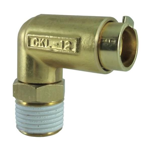 《メーカー》千代田通商（株）《品番》CKL-12-04H《特長》●ストッパー部分への溶接スパッタの付着を防止するスリーブ付溶接治具専用です。●耐スパッタチューブのはく離後の内管と継手の接続部にスパッタが付着することもありません。●樹脂製取り...