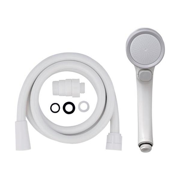 《メーカー》（株）タカギ《品番》JSB1122《特長》●肌あたりのいい極細水流です。●ワイドシャワーでしっかり浴びられます。●節水、低水圧タイプです。●手元でストップできるストップボタン付きです。●シャワーホース付です。●各メーカー対応アダ...