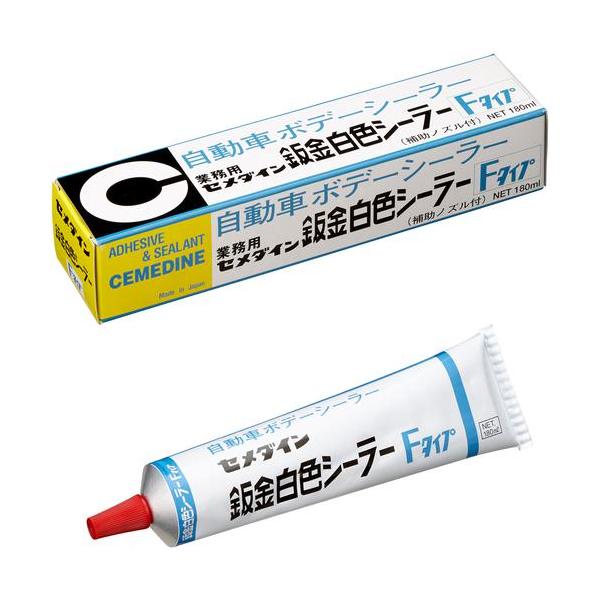 《メーカー》セメダイン（株）《品番》SE-049《特長》●白色ペースト状の乾性タイプで、流れ、垂れが少なく作業性が良好です。●プライマーは不要です。《用途》●乗用車、トラック、バスなど各種車輌の鈑金と鈑金の合わせ目、継ぎ目に。《仕様》●色:...