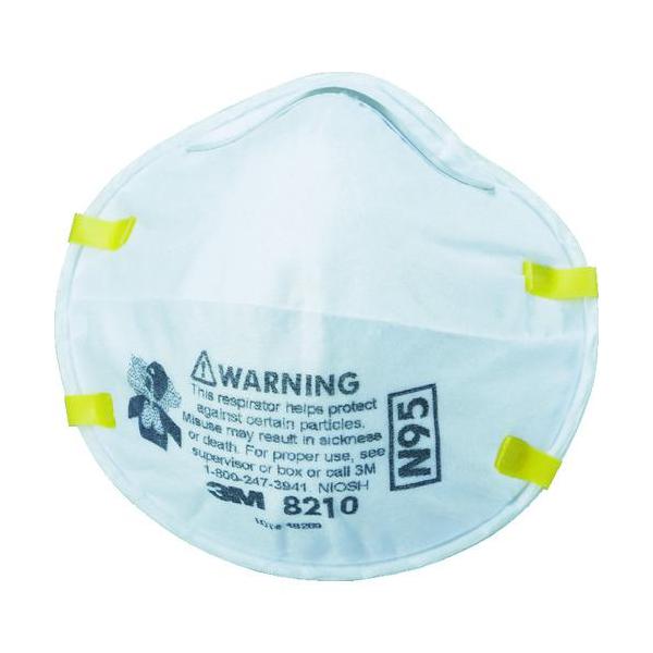 《メーカー》スリーエム　ジャパン（株）安全衛生製品事業部《品番》8210 N95《特長》●スタンダードなカップ型です。●NIOSH（米国職業安全衛生研究所）のN95認定品です。《用途》●感染症予防。●事業継続計画のための備蓄。《仕様》●縦(...