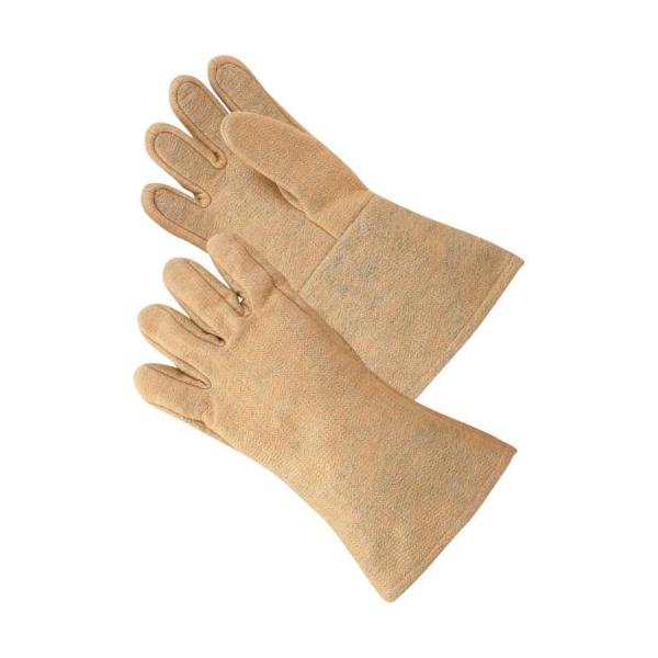 《メーカー》（株）帝健《品番》CGF6F35《特長》●フェルト入りの耐熱手袋●フェルト入りのため、厚みがあります。《用途》●鍛造・鉄鋼等の高温物を取り扱う作業用。《仕様》●色:ベージュ●サイズ:フリー●全長(cm):35●手のひら周り(cm...