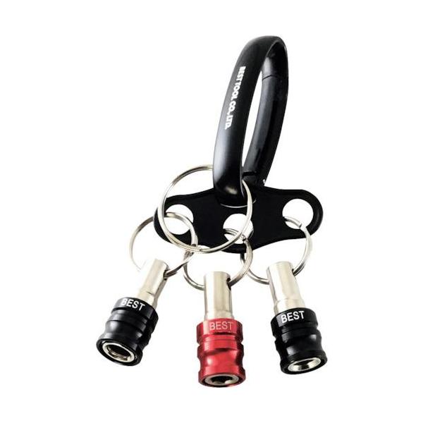 《メーカー》（株）ベストツール《品番》BTH-3RBL《特長》●カラフルでコンパクト、ワンタッチスライドで着脱可能な、ベルトも通せるオーバルカラビナ付き3pcsビットホルダーです。●4色のカラーバリエーションからお選びいただけます。●ワンタ...