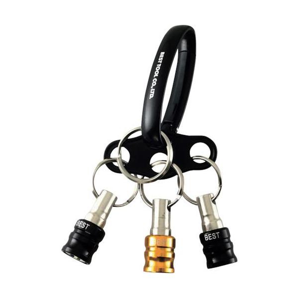 《メーカー》（株）ベストツール《品番》BTH-3YBL《特長》●カラフルでコンパクト、ワンタッチスライドで着脱可能な、ベルトも通せるオーバルカラビナ付き3pcsビットホルダーです。●4色のカラーバリエーションからお選びいただけます。●ワンタ...