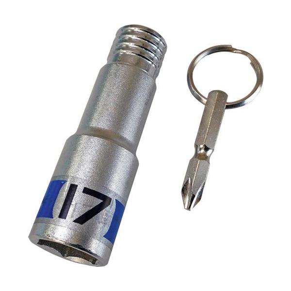 《メーカー》（株）ベストツール《品番》BDST-17《特長》●ビットが折れても市販ビットとワンタッチで交換できる18V対応、着脱タイプの電動・充電インパクト用ソケットです。●ビットがホルダー部の中で折れても内側からポンチ等で引き抜くことが可...