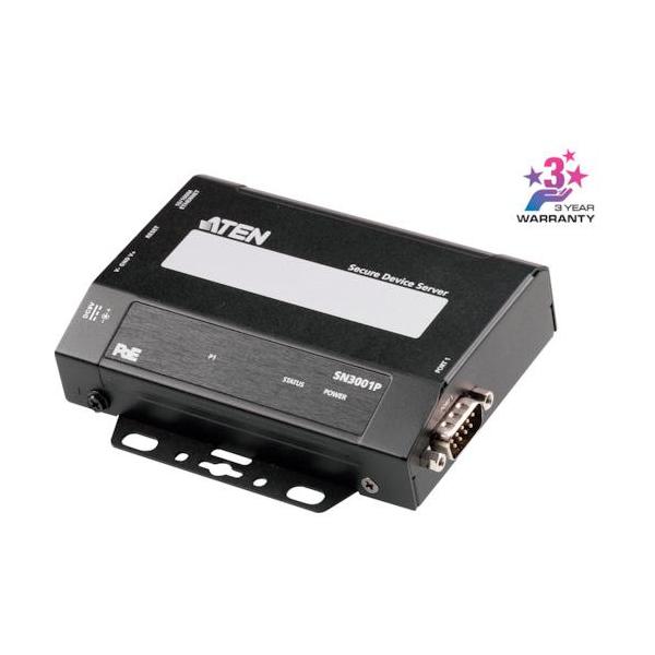 《メーカー》ＡＴＥＮジャパン（株）《品番》SN3001P《特長》●1ポートのセキュアな汎用RS-232Cシリアルデバイスサーバーです。●SCADA（Supervisory Control And Data Acquisition）システム向...