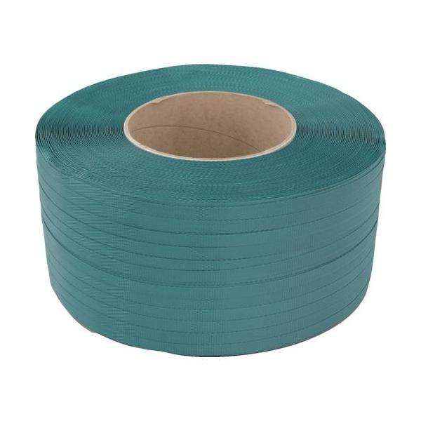 《メーカー》積水樹脂（株）《品番》15.5J-EC-G《特長》●100％リサイクル原料使用PPバンドのカラータイプです。※顔料等の添加剤は除きます。●リサイクル原料を使用しながらバージン原料製品と同等の梱包機適性を実現しました。●信頼の国内...