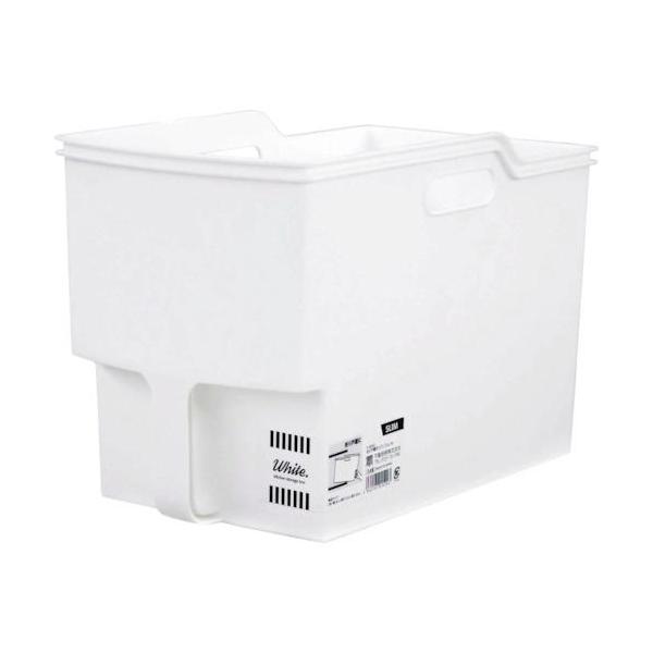 《メーカー》不動技研（株）《品番》015293《特長》●吊り戸棚など高い位置の収納に便利な収納ストッカーです。●安定感のある太めのハンドル付で出し入れが簡単です。●後部には傾斜がついており取り出し時、上の棚にぶつからずに取り出せるアイデア設...