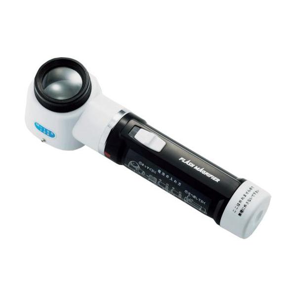 《メーカー》新潟精機（株）《品番》M-100(2)《特長》●高寿命、省電力なLEDライト付で暗所でも見やすいです。《用途》●拡大鏡として《仕様》●倍率(倍):10●レンズ寸法(mm):φ30●電源(V):単2形乾電池x2本(別売)《仕様２》...