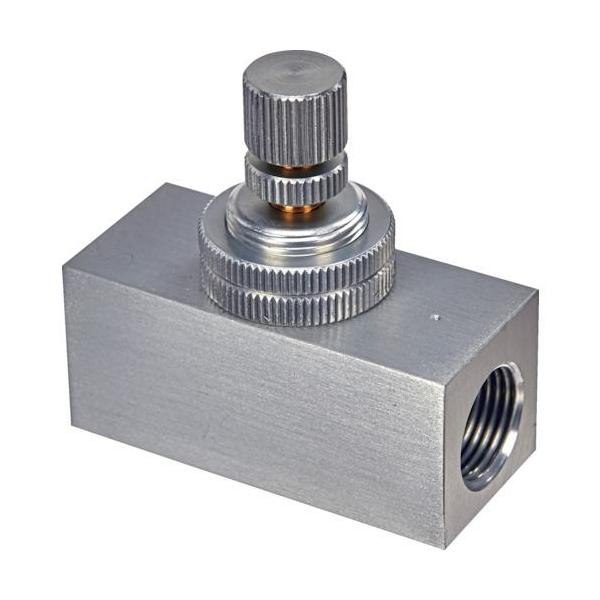 《メーカー》トラスコ中山（株）《品番》TMSC2001-8A《特長》●小型アクチュエータ用流量調整付のスピードコントローラです。●メーターイン・メーターアウトとして使用できます。《用途》《仕様》●接続口径:Rc1/4●使用圧力(MPa):0...