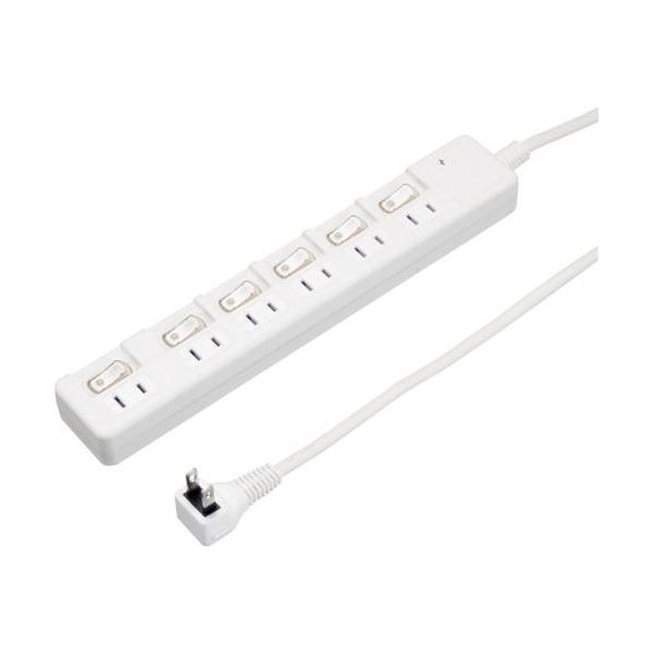 《メーカー》（株）ヤザワコーポレーション《品番》H8KS662WH《特長》●雷ガード・個別スイッチ・シャッター充実の安全機能付です。《用途》●家庭やオフィスの電源周りに。《仕様》●コンセント数:6個口●ケーブル長(m):2●色:ホワイト●幅...