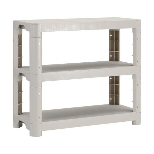 《メーカー》トラスコ中山（株）《品番》TPT-K2233C《特長》●脚は棚板内にワンタッチで収納可能です。（棚1枚につき脚4本収納可能)●脚部には倒れ対策としてボルト固定用の穴を設け、棚長辺・短辺各々隣との連結ができます。●プラスチック製の...