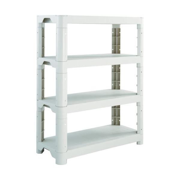 《メーカー》トラスコ中山（株）《品番》TPT-K3234C《特長》●脚は棚板内にワンタッチで収納可能です。（棚1枚につき脚4本収納可能)●脚部には倒れ対策としてボルト固定用の穴を設け、棚長辺・短辺各々隣との連結ができます。●プラスチック製の...