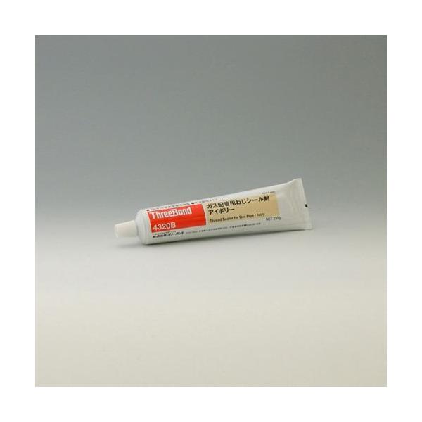 《メーカー》（株）スリーボンド《品番》TB4320B《特長》●無溶剤型の都市ガス用配管シール剤です。●回転ノズルのため、チューブを回転させずにねじ部に均等に塗布できます。●液だれすることなく作業性に優れています。●ねじ組み付け後は硬化収縮す...