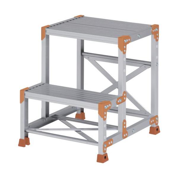 《メーカー》（株）ピカコーポレイション《品番》FGN-2560《特長》●豊富なラインナップを揃え現場ニーズに応える作業用踏台です。●表面処理が高級感のあるオールアルマイト仕上げです。《用途》●工場・倉庫などでの作業用、高所作業用に。《仕様》...