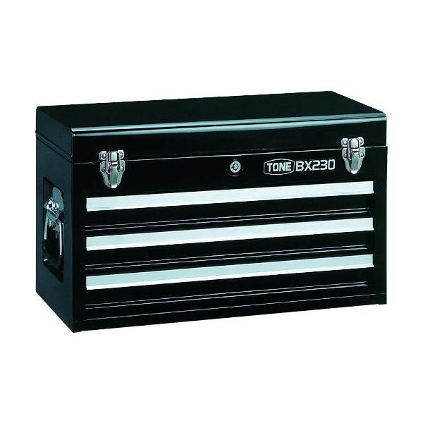 《メーカー》ＴＯＮＥ（株）《品番》BX230BK《特長》●引き出しには、ボールベアリング式ダブルレールを採用し、開閉はスムーズです。●飛び出し防止ロック機構付です。●キーロック搭載です。《用途》●工具類の保管・管理用《仕様》●色:マットブラ...