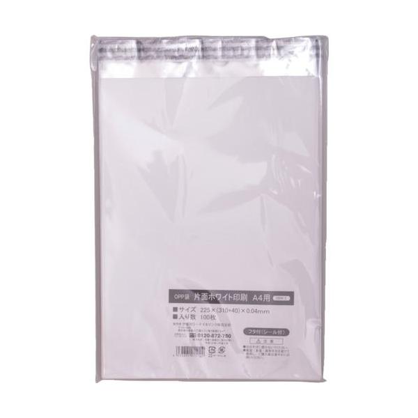 《メーカー》伊藤忠リーテイルリンク（株）《品番》OBW-2《特長》●封筒の片面部分にホワイト印刷加工を施したテープ付き（シール付き）OPP袋です。《用途》●DMや書類の包装、保管に。《仕様》●色:透明/ホワイト●縦(mm):310●横(mm...