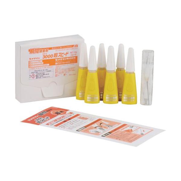 《メーカー》セメダイン（株）《品番》AC-139《特長》●ハイスピードタイプの使いきり(３ｇ×6本入り)タイプです。●ピンなし開封です。●長持ちボトル構造（2重構造）、液だれ防止ノズルです。●スタンドタイプ、液量調整が簡単なプッシュボタンで...