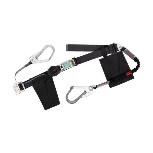 《メーカー》藤井電工（株）《品番》TBORL2593NVBLKBKMBP《特長》●ランヤードは織ロープの引き出しから巻取りまでの操作を片手で行えるワンハンドリトラ仕様です。●バックルおよびフックにアルミ合金を採用した軽量モデル●ワン・ハンド...