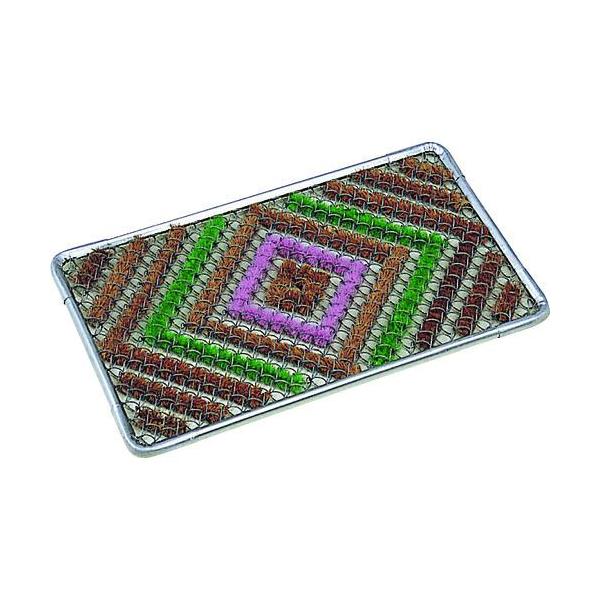 《メーカー》（株）テラモト《品番》MR-102-010-9《特長》●雪落としや粗土砂落としのロングセラーです。●現場や工場、積雪時の玄関に最適です。《用途》●工場・オフィスの入口用マット。《仕様》●色:ブラウン/グリーン/ピンク●サイズ長辺...