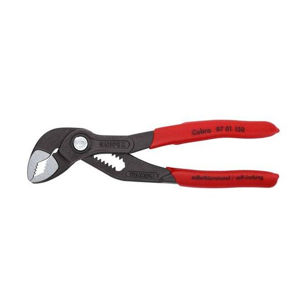 《メーカー》ＫＮＩＰＥＸ社《品番》8701-150《特長》●プッシュボタンにより、素早く簡単にアゴの幅を細かく調整できます。●てこの原理を最大限発揮するデザインで高いグリップ力を発揮します。●ジョイント部は横方向へのブレを防止する3枚合わせ...