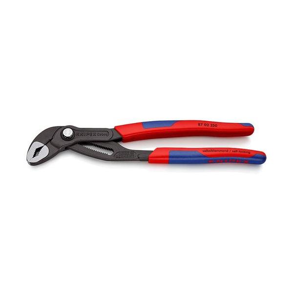 《メーカー》ＫＮＩＰＥＸ社《品番》8702-250《特長》●プッシュボタンにより、素早く簡単にアゴの幅を細かく調整できます。●てこの原理を最大限発揮するデザインで高いグリップ力を発揮します。●ジョイント部は横方向へのブレを防止する3枚合わせ...