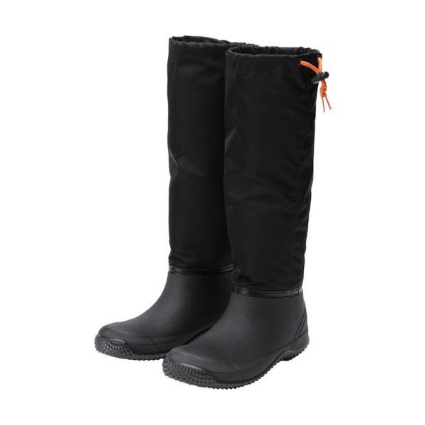 《メーカー》（株）丸五《品番》MNDM60-BK-260《特長》●撥水加工されたフードの上部には、履き口が絞れるストラップを採用。●フード部分は折りたたみが可能でコンパクトに収納できます。●柔らかくてコンパクトです。《用途》●水回り作業、厨...