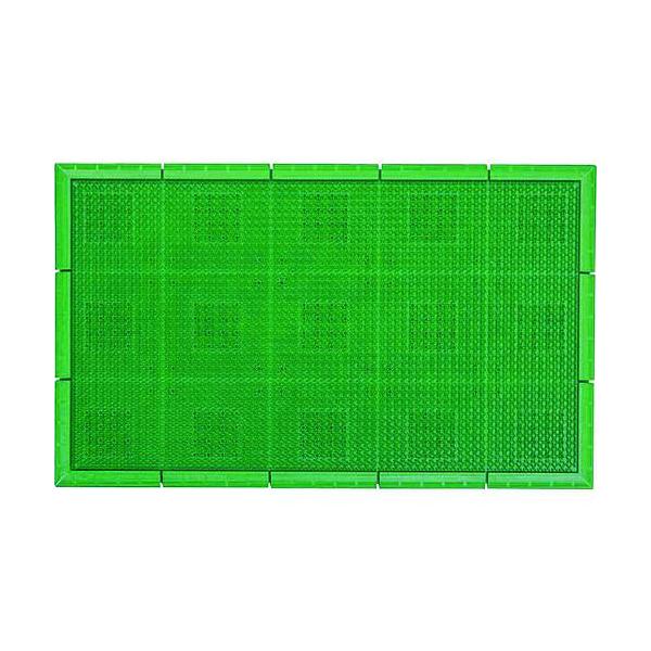 《メーカー》山崎産業（株）《品番》F-131-1-G《特長》●細かな土や砂落とし用マットです。●土砂はマットが受け、床を汚しません。《用途》●泥落としマット。《仕様》●色:グリーン●サイズ長辺(mm):600●サイズ短辺(mm):450●厚...