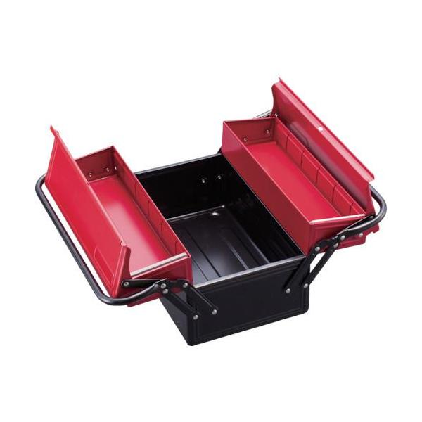 《メーカー》ＴＯＮＥ（株）《品番》BX420S《特長》●ハンドルが倒れ、天面がフラットになるためかさばらずに収納可能です。《用途》●工具類の保管・管理用。《仕様》●色:レッド・ブラックツートン●外形寸法(mm)間口:350●外形寸法(mm)...