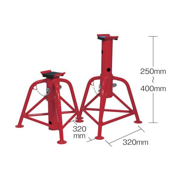 《メーカー》（株）ワールドツール《品番》2007000010655《特長》●低床タイプなので、最高位の低いジャッキを使用する際や、低い位置で作業する場合などに最適です。●また、ゴムパッド付きなので、当たり面に傷を付けづらくなっています。《用...