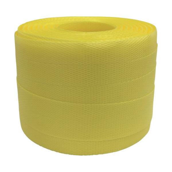 《メーカー》（株）ユタカメイク《品番》L-102《特長》●ストッパー使用の手締め用タイプです。《用途》●手締め用の結束、梱包。●手締め用の結束、梱包《仕様》●色:黄●幅(mm):15.5●長さ(m):100●厚さ(mm):0.5●引張強度(...