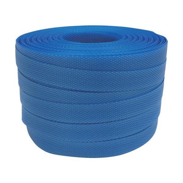 《メーカー》（株）ユタカメイク《品番》L-103《特長》●ストッパー使用の手締め用タイプです。《用途》●手締め用の結束、梱包。●手締め用の結束、梱包《仕様》●色:青●幅(mm):15.5●長さ(m):100●厚さ(mm):0.5●引張強度(...