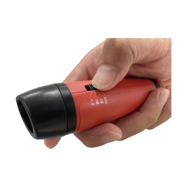 《メーカー》（株）結一産業《品番》Y-HD001《特長》●SOS音付です。●音色は計3種。●初心者の方も使いやすいシンプル設計です。《用途》●災害、緊急時、スポーツ、工事現場、工場、作業場など《仕様》●色:赤/黒●幅(mm):117●奥行(...