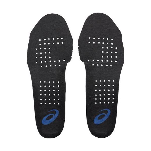 《メーカー》アシックスジャパン（株）《品番》1273A074.001-SS《特長》●通気用パンチング加工を施した、エアサイクルシステム搭載モデル専用中敷です。●長時間の作業でも足への負担が少ない立体成型中敷です。《用途》《仕様》●色:ブラッ...