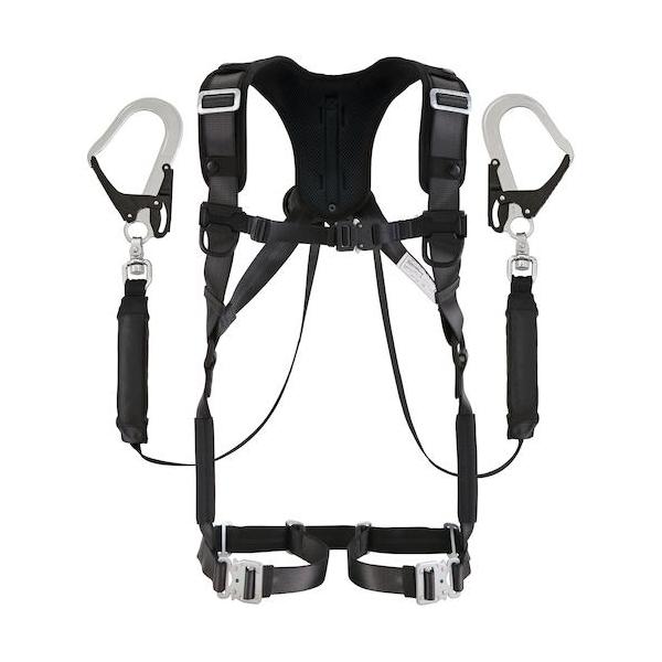 《メーカー》（株）ＴＪＭデザイン《品番》A1HSKR-WL5BK《特長》●機能と価格のバランスに優れたスタンダードセットです。●腰道具を付けたまま脱ぎ着ができます。ハーネスを使う時に胴ベルトを外す必要がありません。●高耐久スチールワンタッチ...