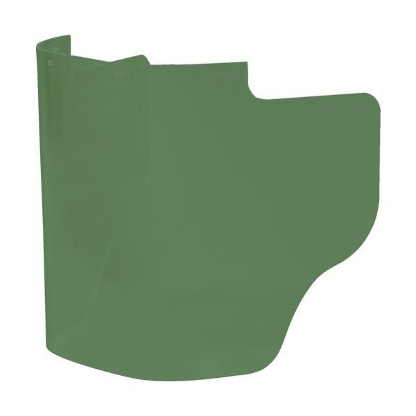 《メーカー》トラスコ中山（株）《品番》LFSE-GN《特長》●大型防災面用替レンズです。●耳まで覆う大型防災面のためより顔だけでなく耳まで保護できます。●正面が平らな角型レンズです。《用途》《仕様》●レンズ色:グリーン●レンズ厚(mm):2...