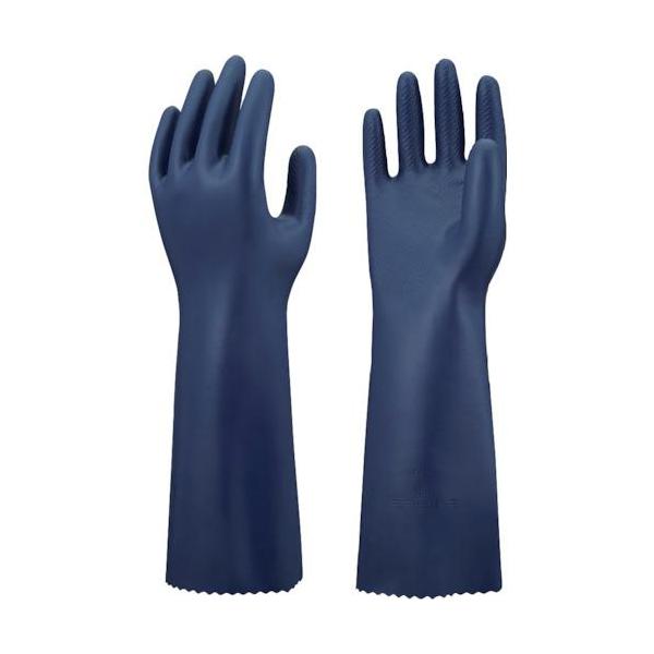 《メーカー》ショーワグローブ（株）《品番》CN741-M《特長》●JIS T 8116に準拠した化学防護手袋です。●ニトリルゴム製化学防護手袋よりも6cm長いロングタイプです。●油・酸性・アルカリ性の薬品の透過を防ぎ、経皮吸収のリスクから作...