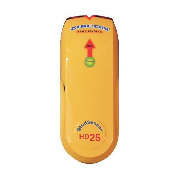 《メーカー》ＺＩＲＣＯＮ社《品番》HD25《特長》●木製と金属製の梁や間柱の端を最大19mmの深さまで探知します。●梁・間柱の端を探知すると矢印型のEDGE（端）ランプで分かりやすく表示します。●探知表面に矢印型のスポットライトポインターを...