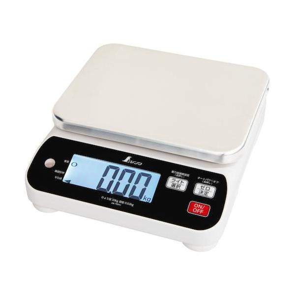《メーカー》シンワ測定（株）《品番》70041《特長》●文字高30mmで大きく見やすい液晶を採用しました。●風袋引機能付で容器の重さを引いた測定ができます。●使用する地域に合わせて重力加速度を設定できます。●防塵・防水性能IP54です。●オ...