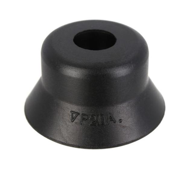 《メーカー》（株）日本ピスコ《品番》VP20AN《特長》●丸い果物(リンゴなど)や丸いボールに最適な深形パッド。●株式会社日本ピスコ公式サイトにてCADデータを提供しております。《用途》《仕様》●パッド外径(mm):20●取付接続:M6●タ...