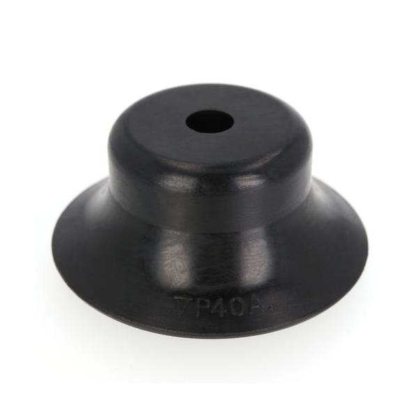 《メーカー》（株）日本ピスコ《品番》VP40AN《特長》●丸い果物(リンゴなど)や丸いボールに最適な深形パッド。●株式会社日本ピスコ公式サイトにてCADデータを提供しております。《用途》《仕様》●パッド外径(mm):40●取付接続:M6●タ...